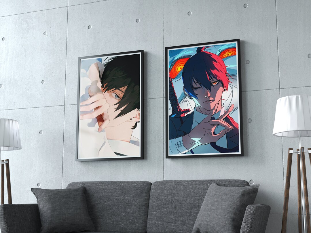 Chainsaw Man Poster Aki Poster 2 Pack Anime Chainsaw Man - Etsy