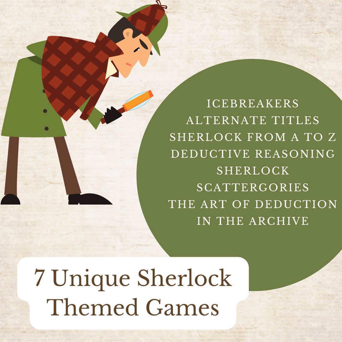 Sherlock Holmes Game Pack - Etsy