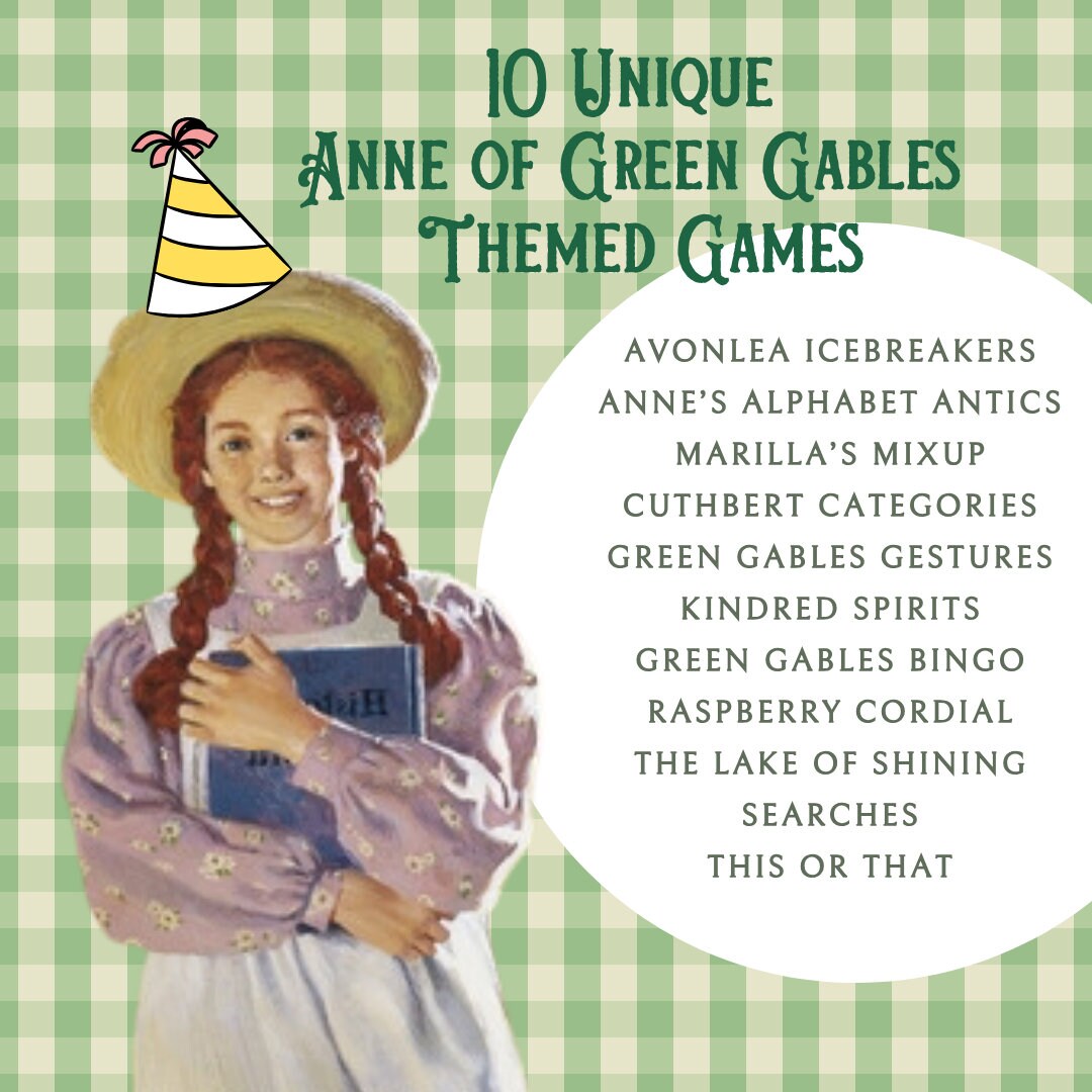 Anne of Green Gables Game Pack - Etsy