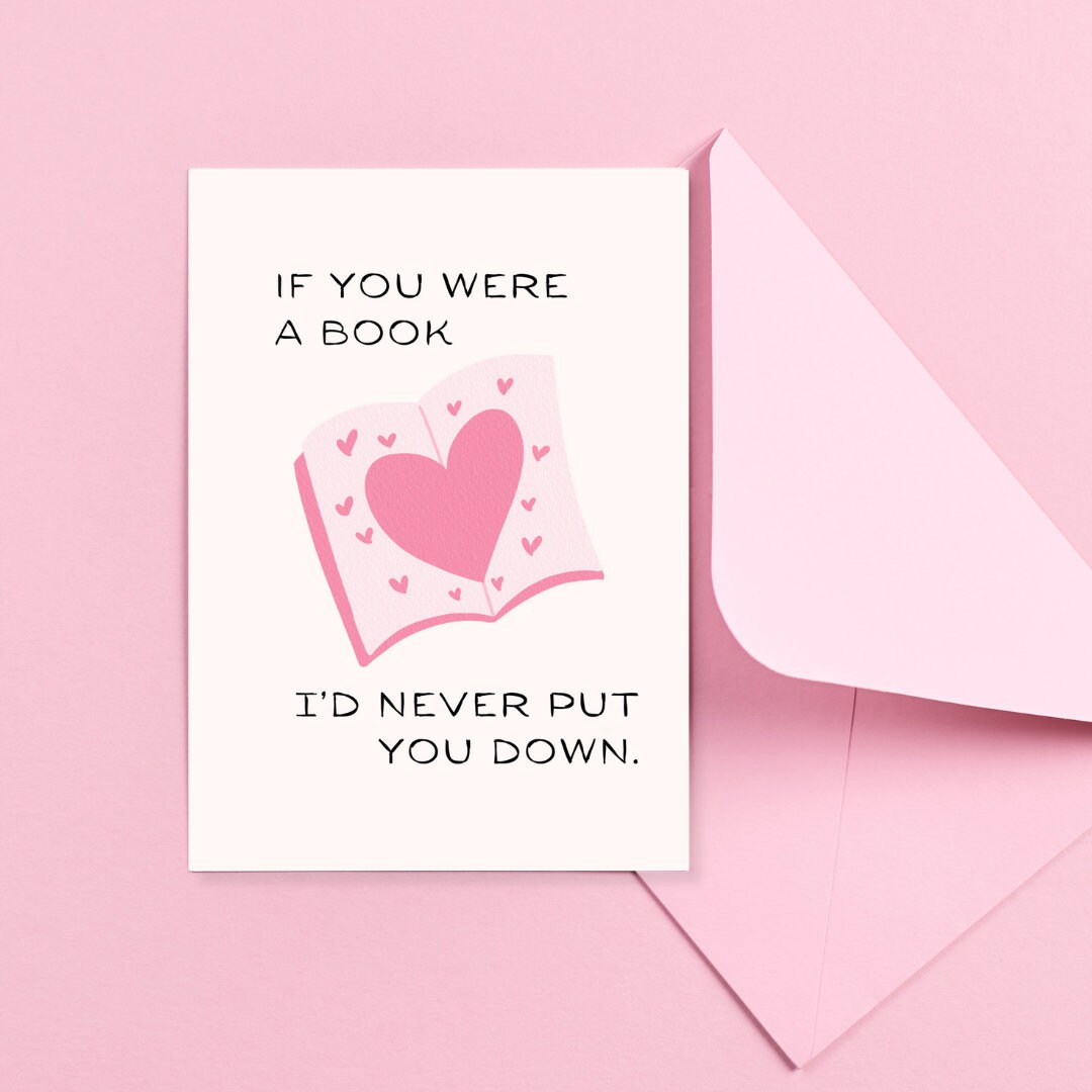 Book Puns Valentine's Day Card Collection - Etsy