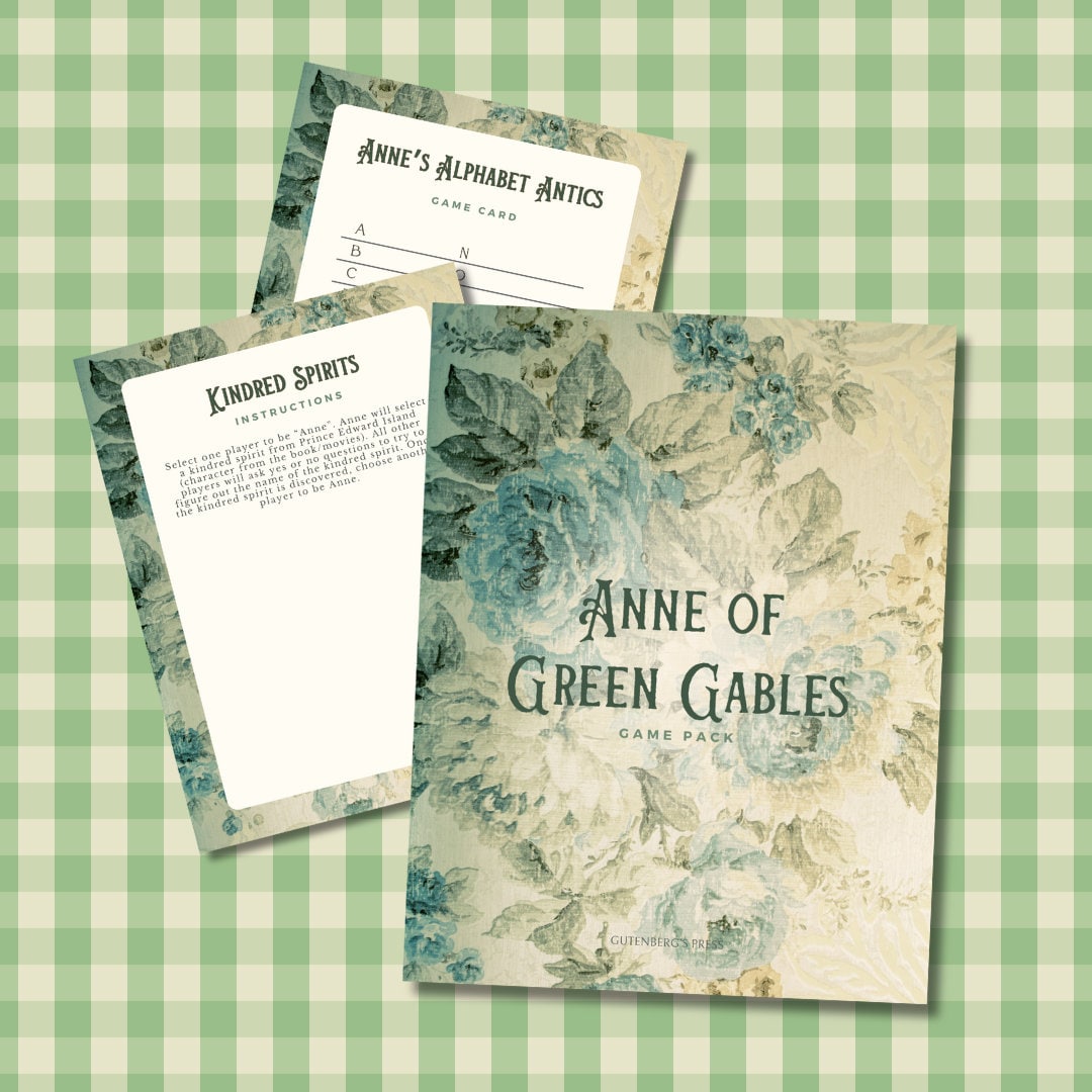 Anne of Green Gables Game Pack - Etsy