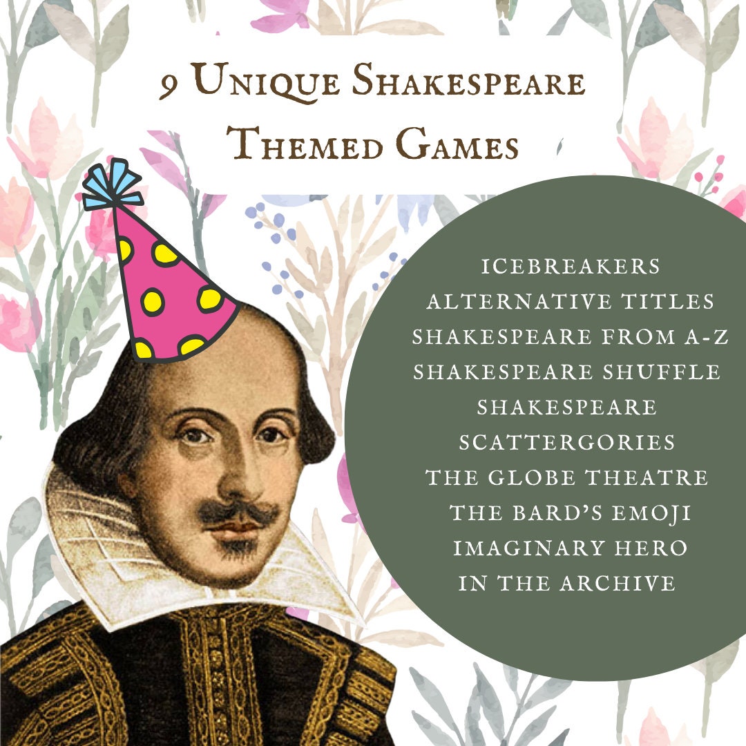 Shakespeare Game Pack - Etsy
