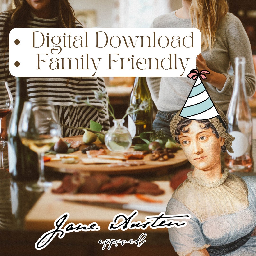 Jane Austen Game Pack - Etsy