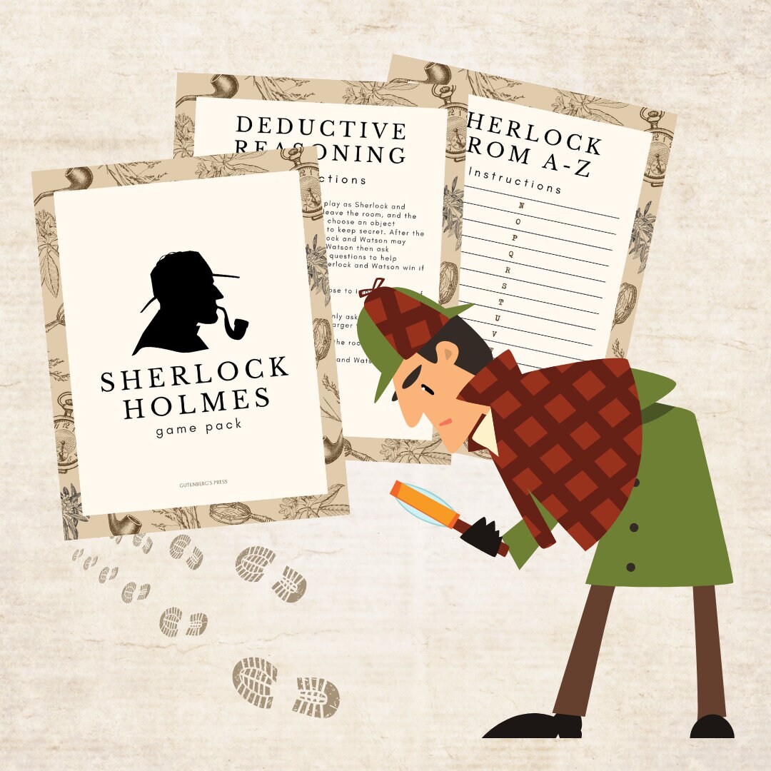 Sherlock Holmes Game Pack - Etsy