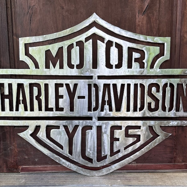 Harley Davidson Steel Signs - Etsy
