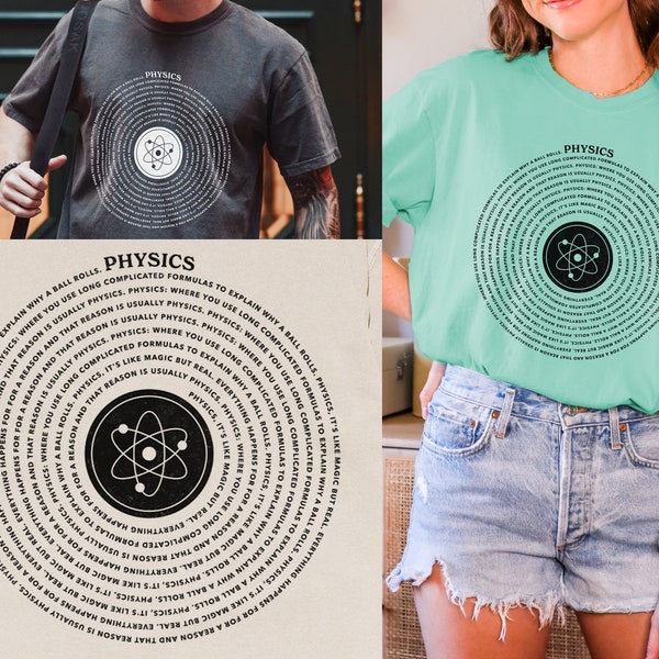 Physics T Shirt - Etsy