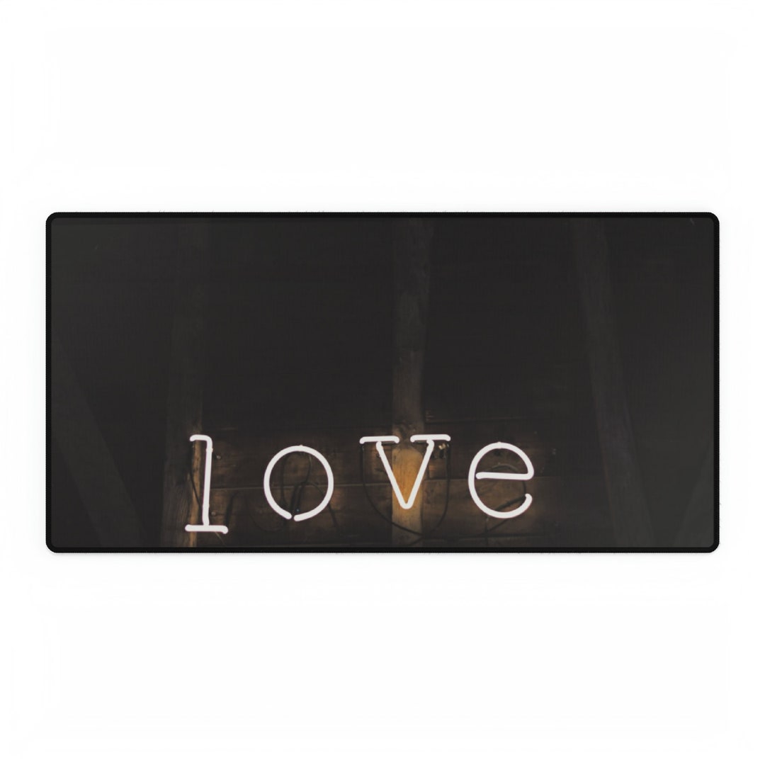 Desk Mats Love Neon Sign - Etsy