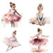 Little Ballerina Watercolor Clipart Bundle Transparent PNG - Etsy