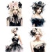 Black Rose Girls Watercolor Clipart Bundle Princess Fantasy - Etsy