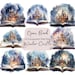 Open Book Winter Castle Watercolor Clipart Bundle, Transparent PNG ...