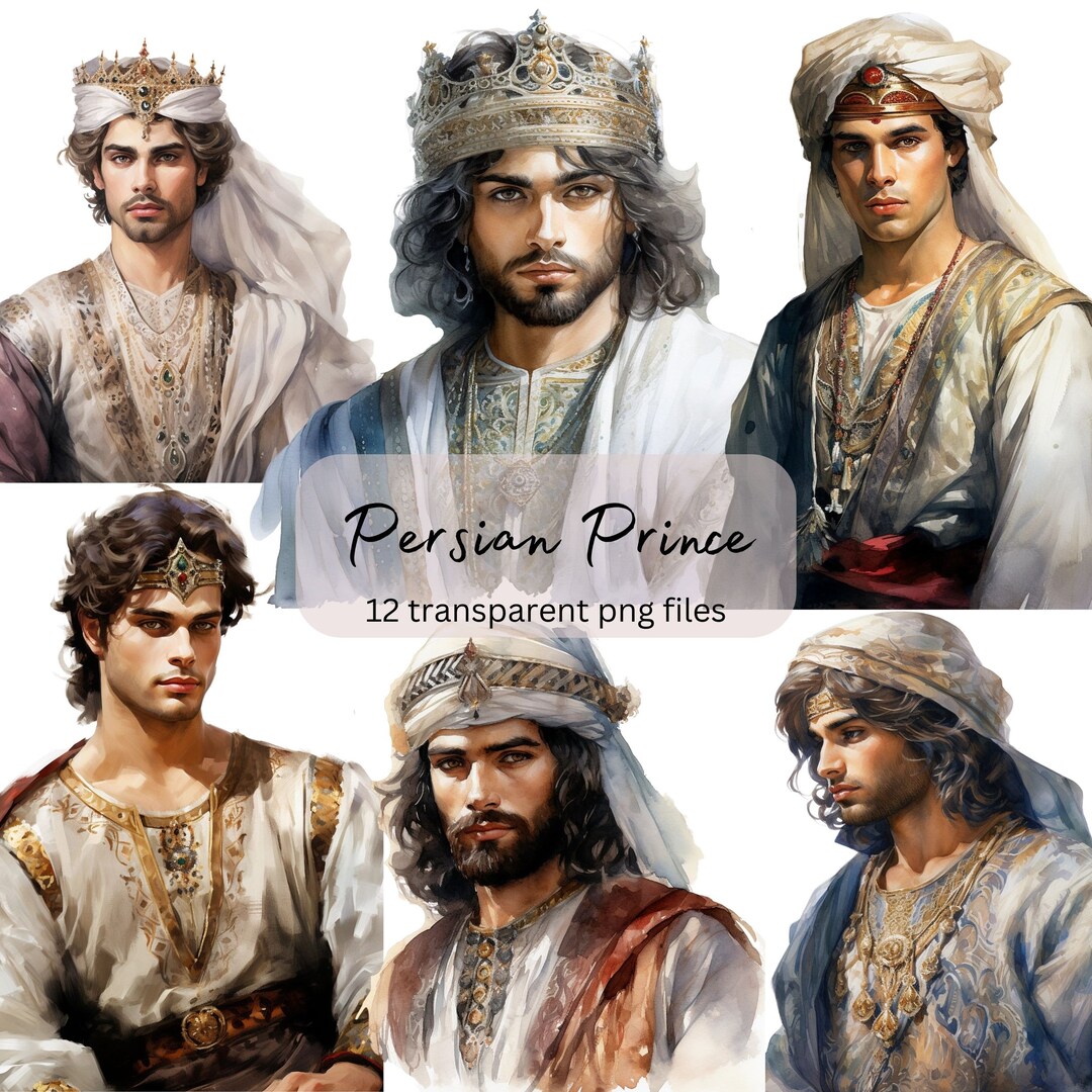 Persian Prince Watercolor Clipart, Transparent PNG, Prince Clipart ...