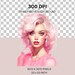 Pink Fashion Girl Watercolor Clipart Bundle, Transparent PNG, Digital ...