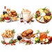 Christmas Food Clipart Watercolor Bundle, Transparent PNG, Winter ...