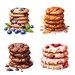 Cookies Watercolor Clipart Bundle, Transparent PNG, Digital Download ...