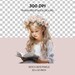 Little Girl Reading Watercolor Clipart Bundle Transparent - Etsy