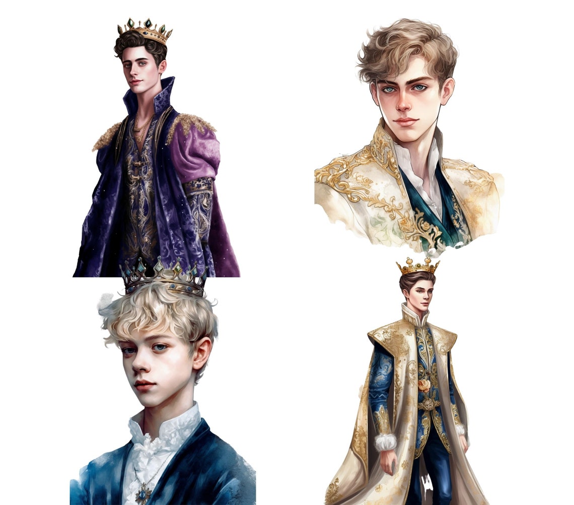Fairytale Prince Watercolor Clipart, Transparent PNG, Prince Clipart ...