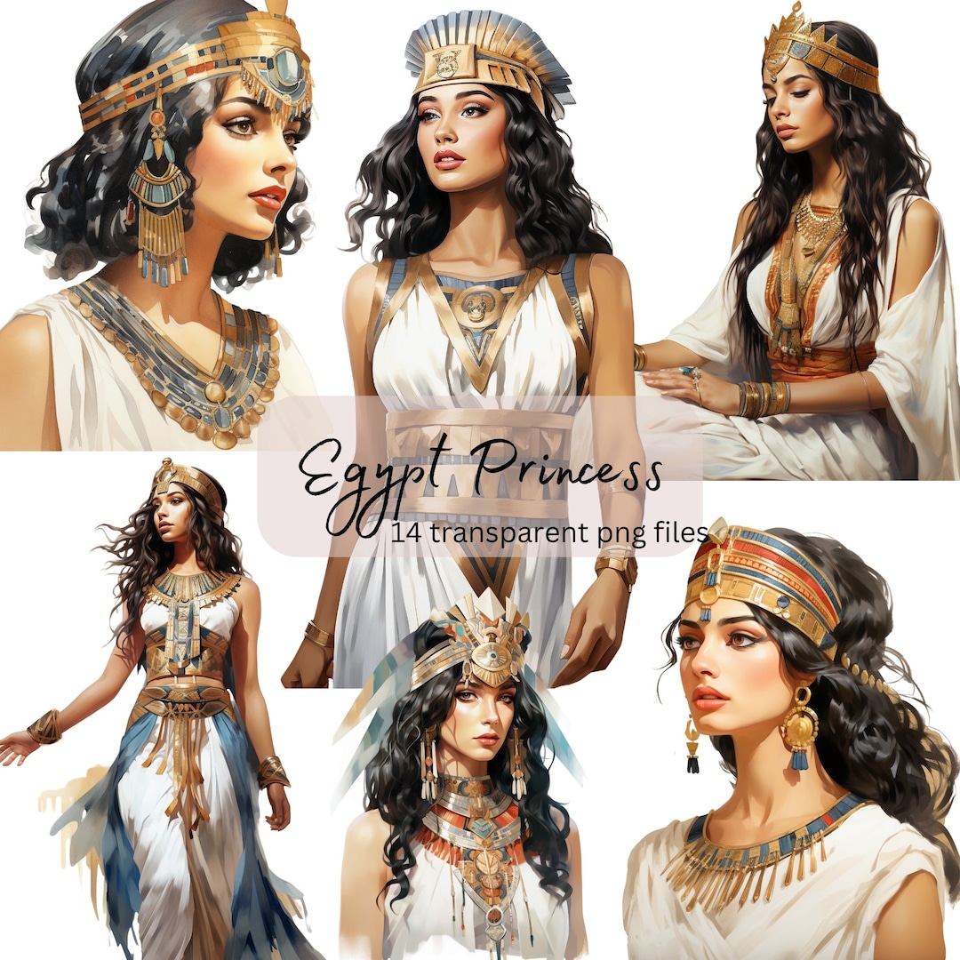 Egypt Princess Watercolor Clipart, Transparent PNG, Pretty Girls ...