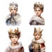 Christmas Prince Watercolor Clipart Bundle, Transparent PNG, Cute ...