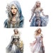 Warrior Princess Watercolor Clipart Bundle, Transparent Png,pretty ...