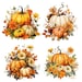Autumn Pumpkins Watercolor Clipart Bundle, Transparent PNG, Digital ...