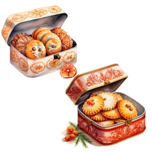 Cookies Watercolor Clipart Bundle, Transparent PNG, Digital Download ...