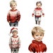 Christmas Little Boy Watercolor Clipart Bundle, Transparent PNG, Cute ...