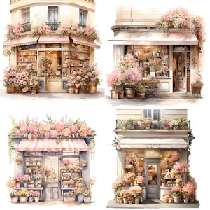 Spring Flower Shop Watercolor Clipart Bundle, Transparent Png,instant ...