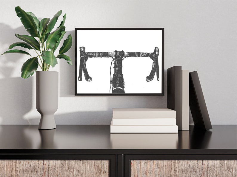PRINTABLE Bike Handlebar Print, Bike Art, Wall Art, Digital Art ...