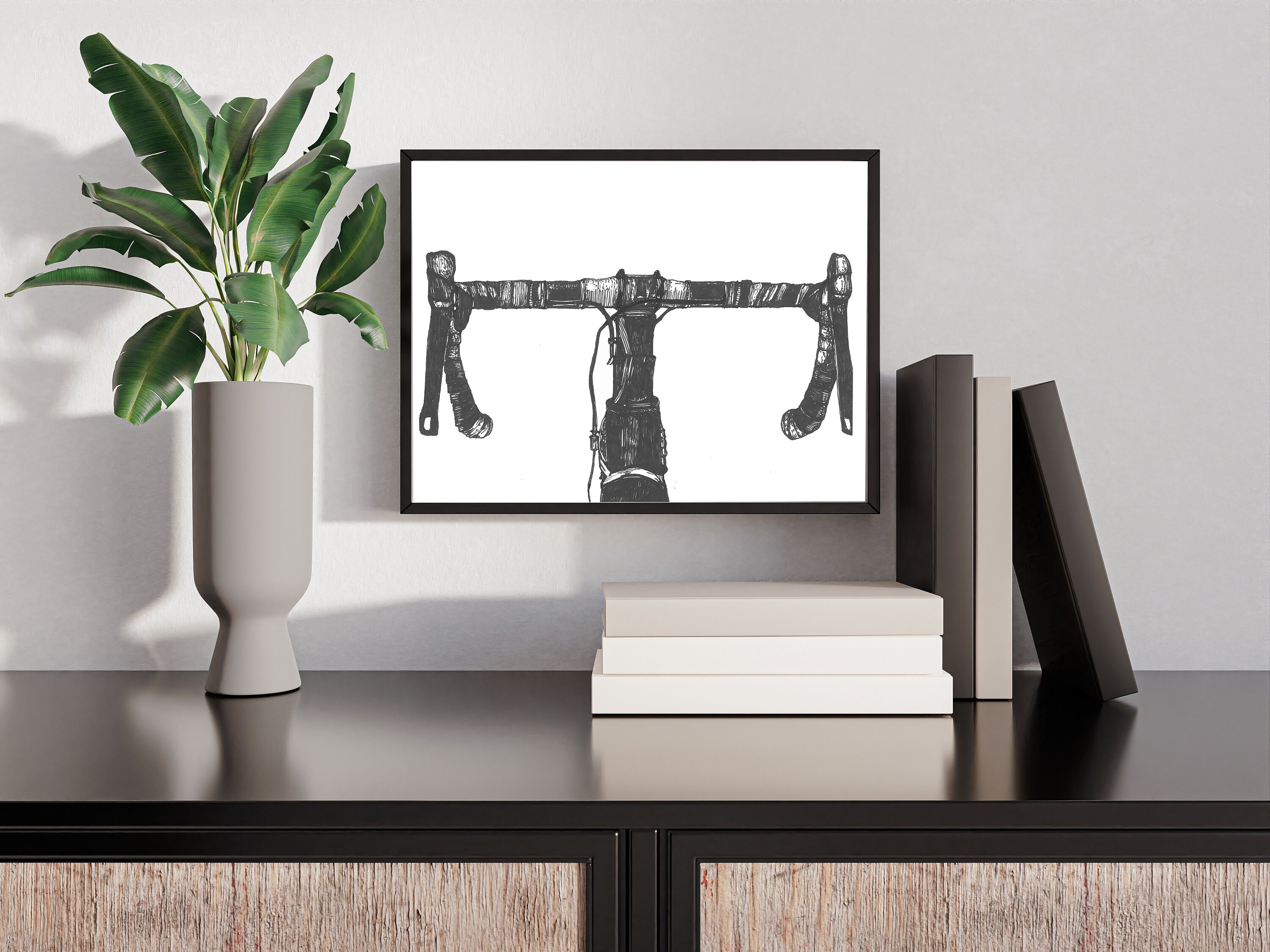 PRINTABLE Bike Handlebar Print, Bike Art, Wall Art, Digital Art ...
