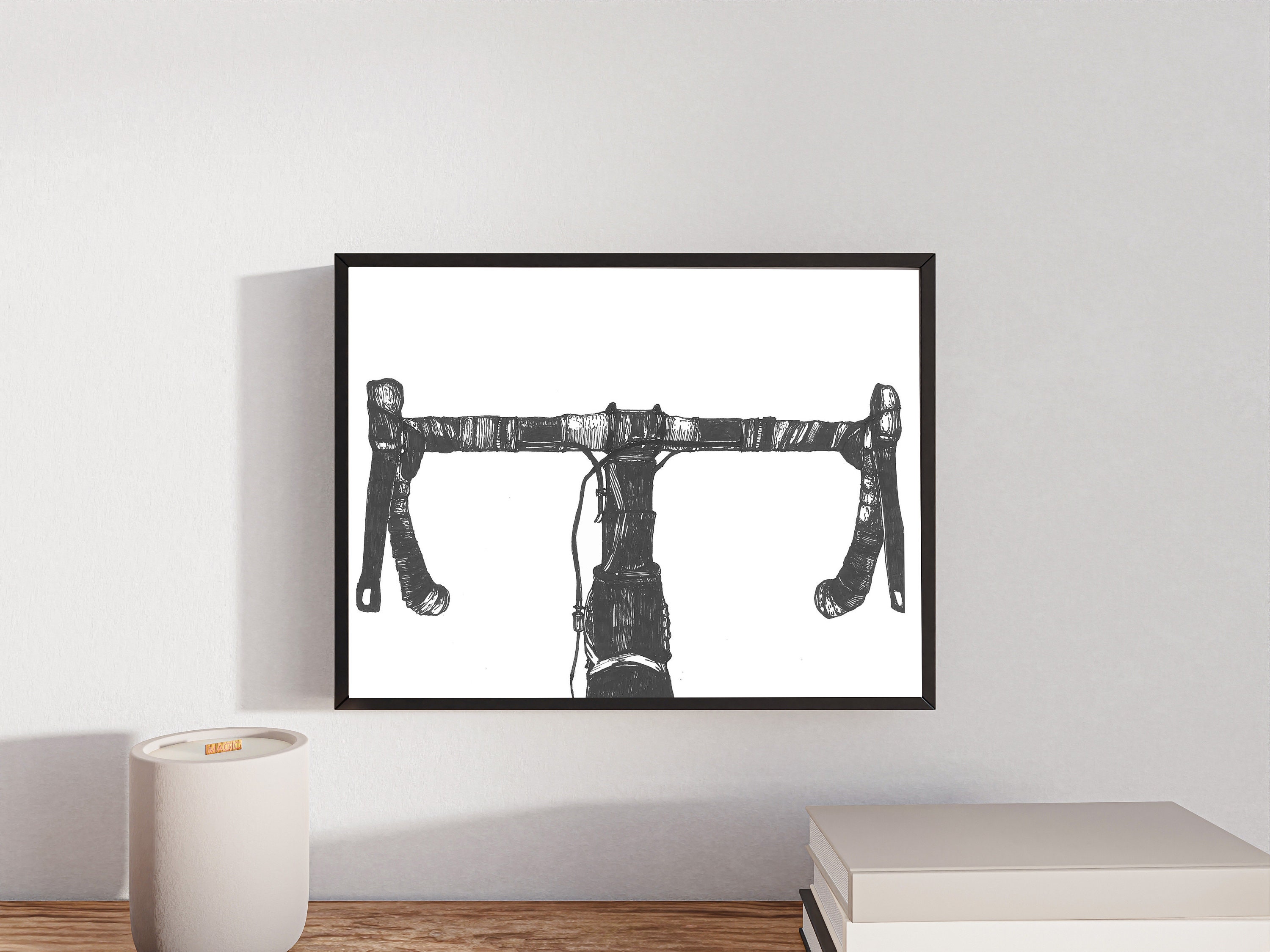 PRINTABLE Bike Handlebar Print, Bike Art, Wall Art, Digital Art ...