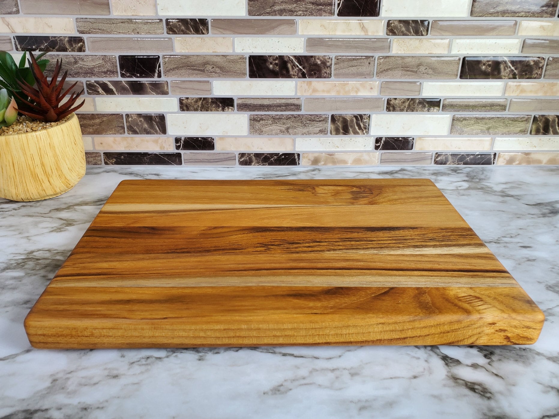 Teak Wood Cutting Board, Handmade Wooden Cutting Board, Carving Board ...