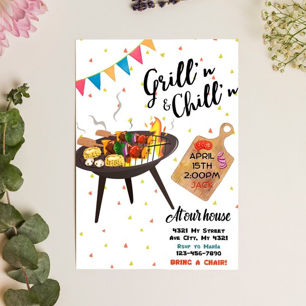 Cookout Invitation - Etsy
