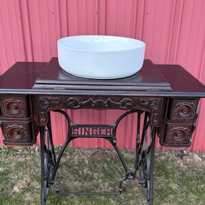 Antique Vanity Singer Sewing Machine Reimagined - Etsy
