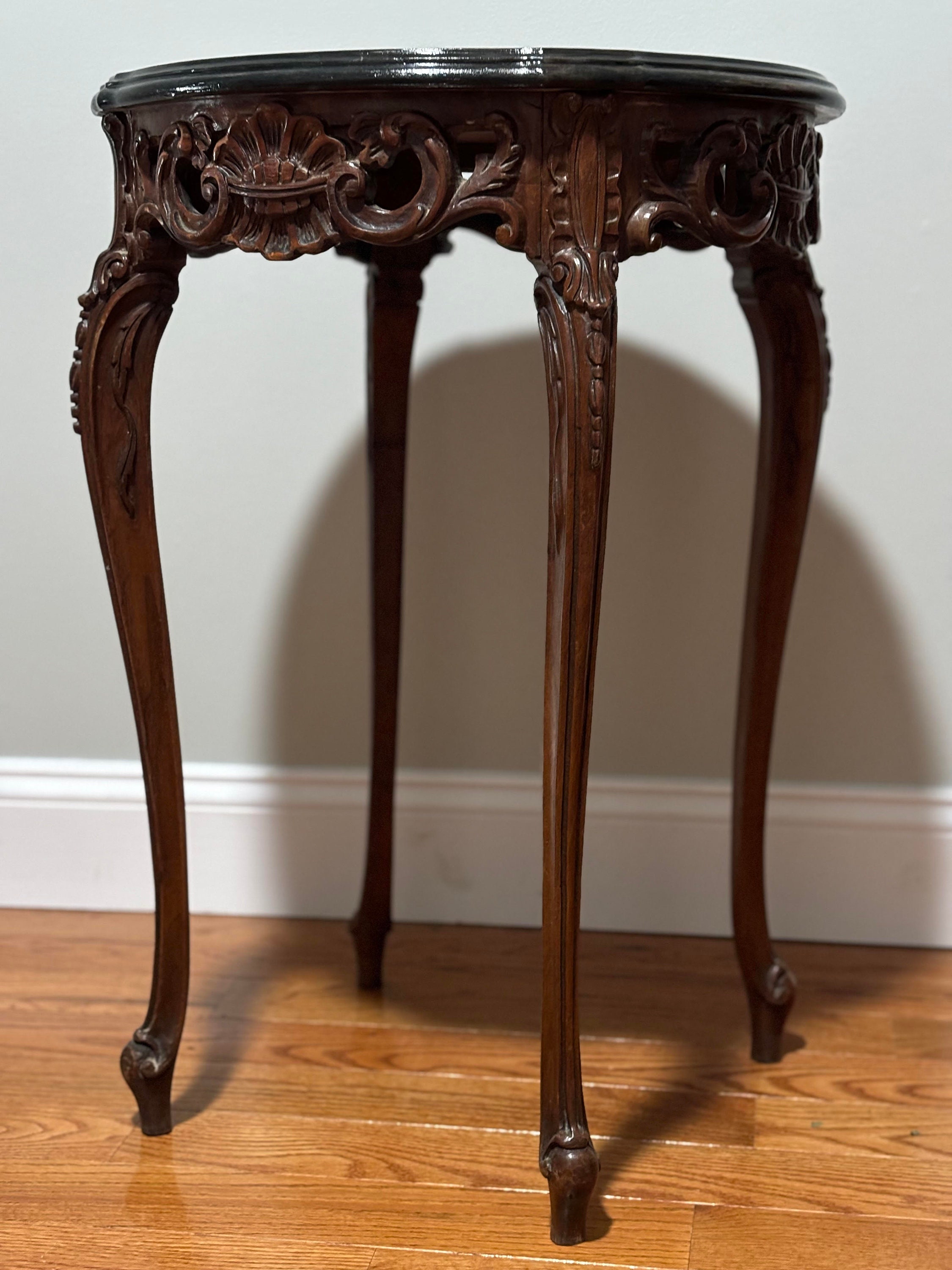 Small Antique Side Table / End Table Hand Carved - Etsy