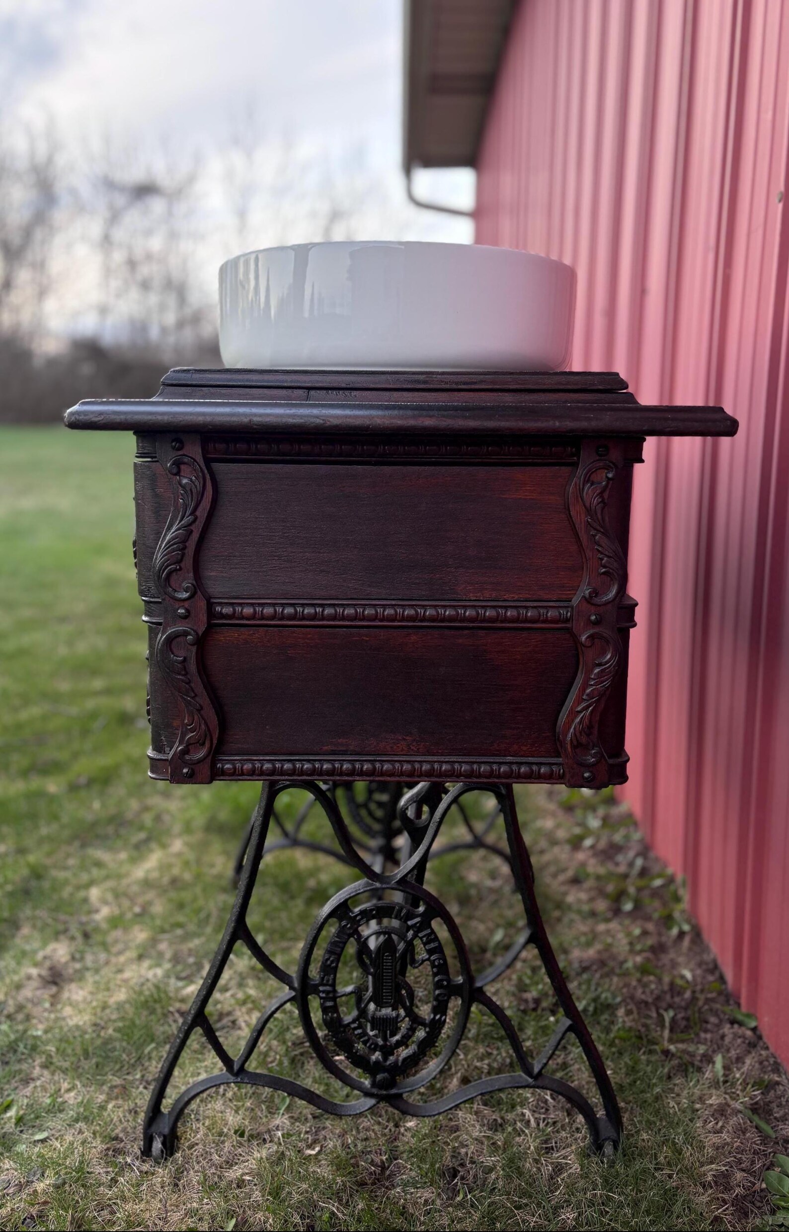 Antique Vanity Singer Sewing Machine Reimagined - Etsy