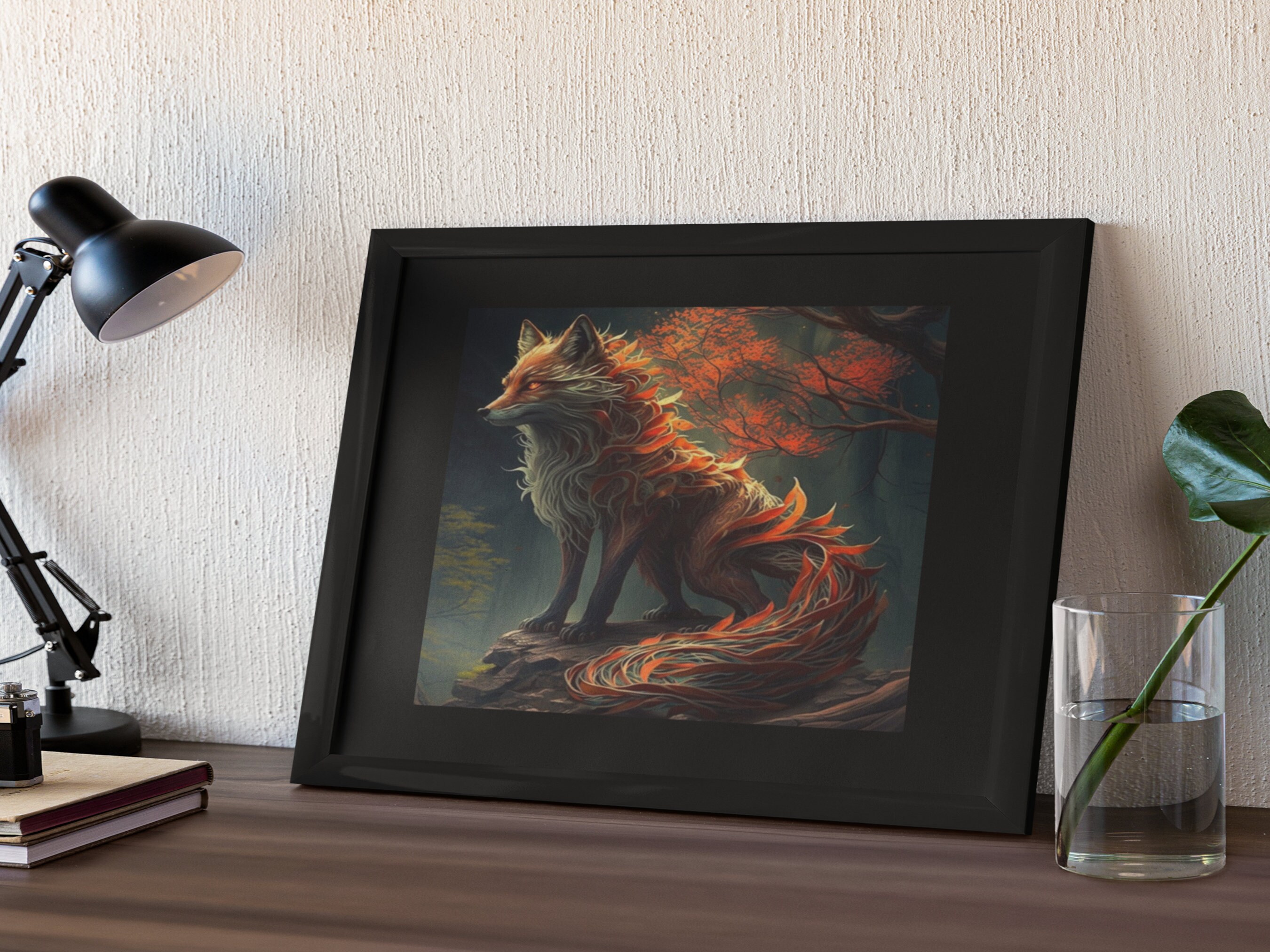 Fox Wall Art, Mythical Art, AI Art, Mythical Creature, Foxes ...