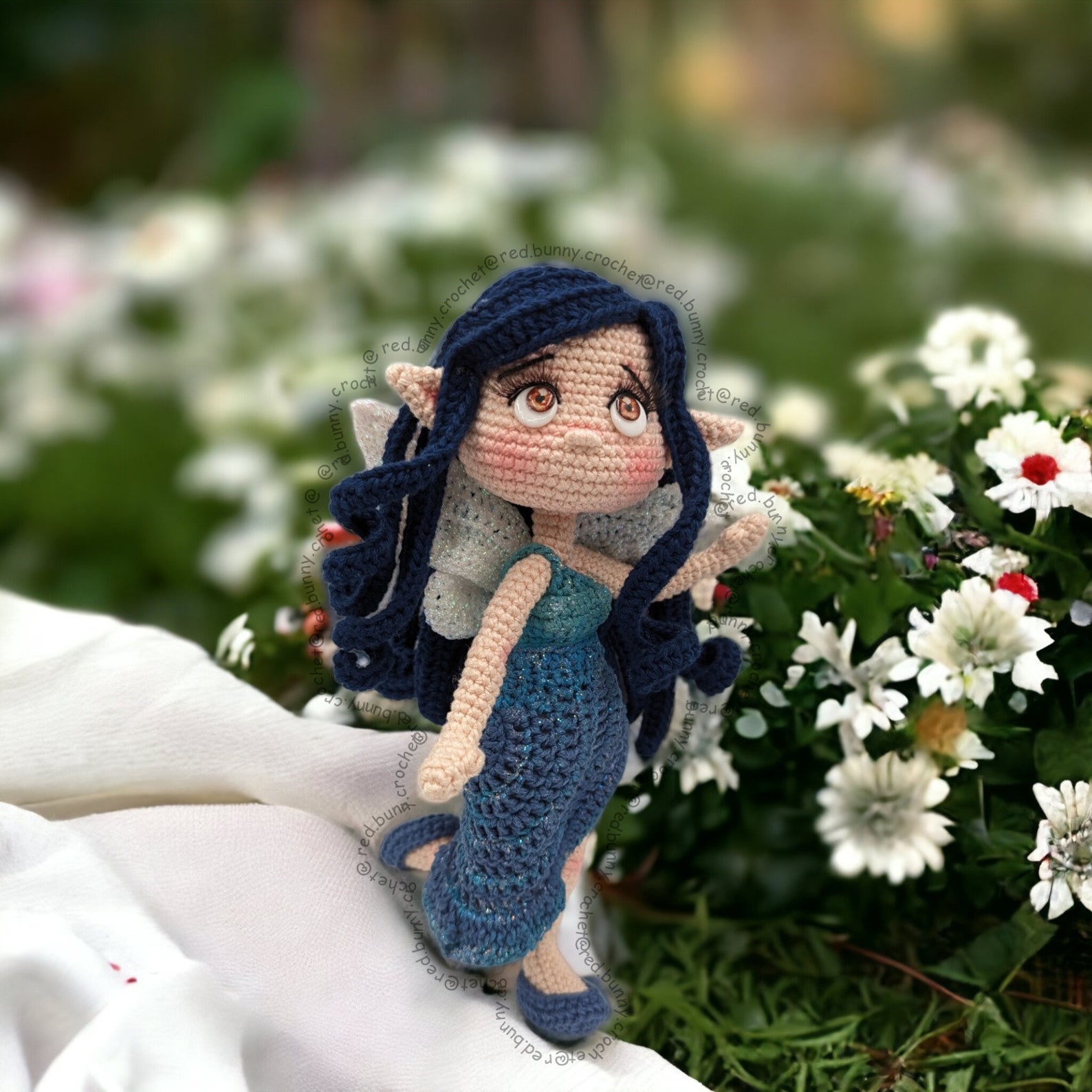 ENGLISH PDF Crochet Pattern for Water Fairy Amigurumi Doll - Etsy