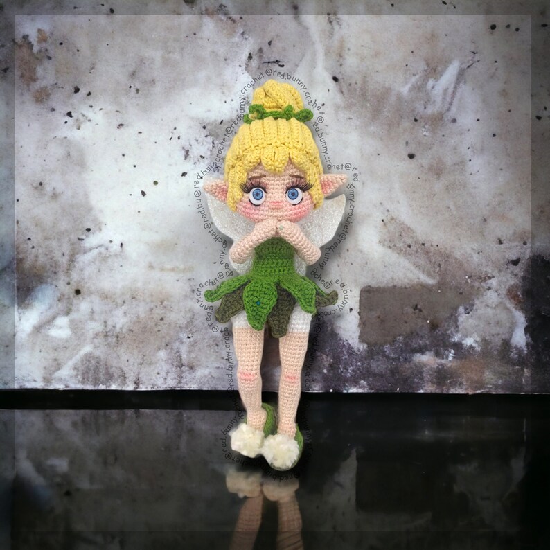 ENGLISH PDF Crochet Pattern for Green Fairy Amigurumi Doll - Etsy