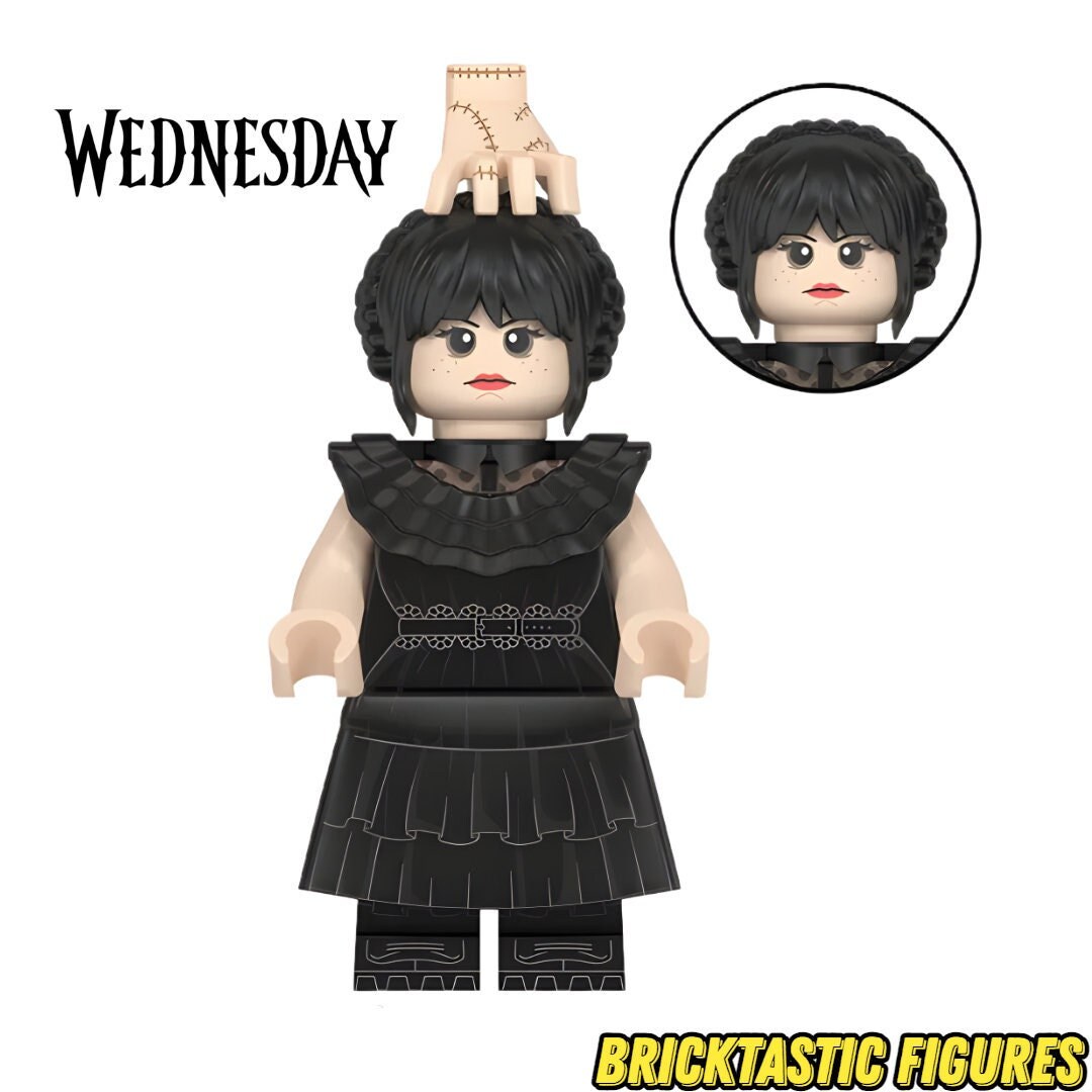 Horror TV Series Wednesday Addams Custom Minifigure - Etsy Australia