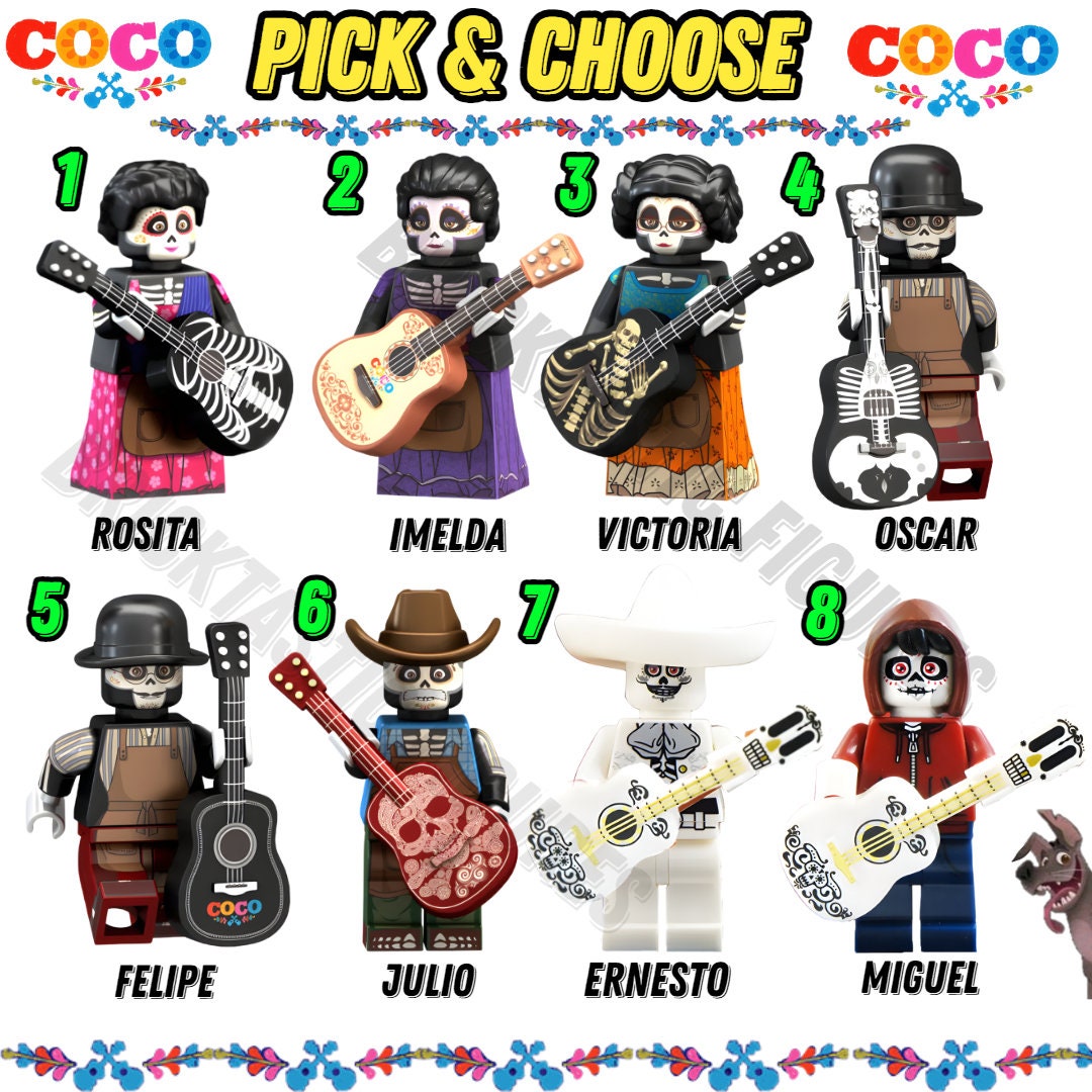 Coco Inspired Custom Minifigures Day of the Dead Rosita Emelda - Etsy