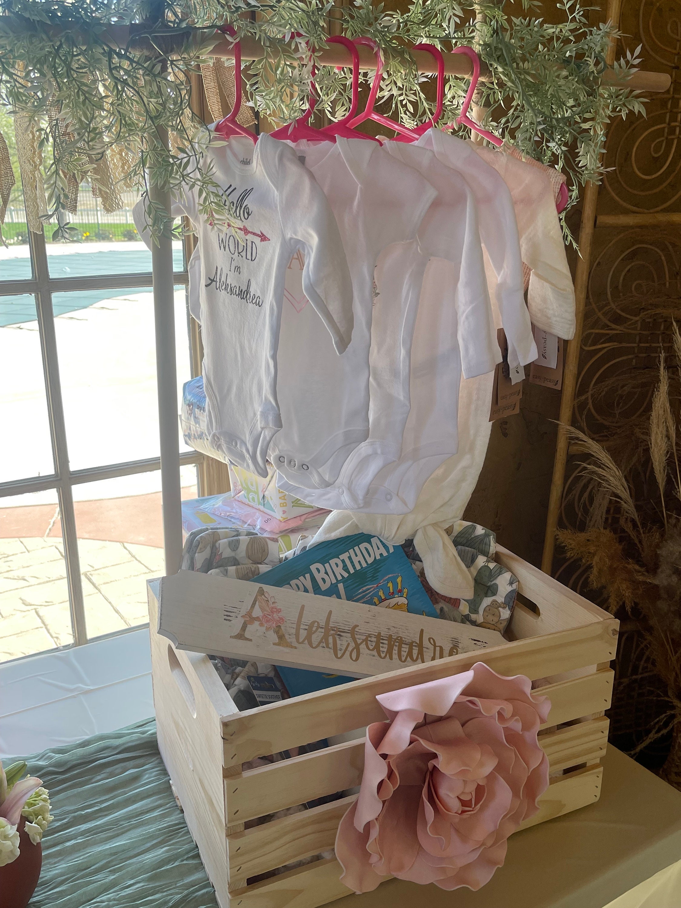 Custom Baby Closet Wooden Crate Gift - Etsy
