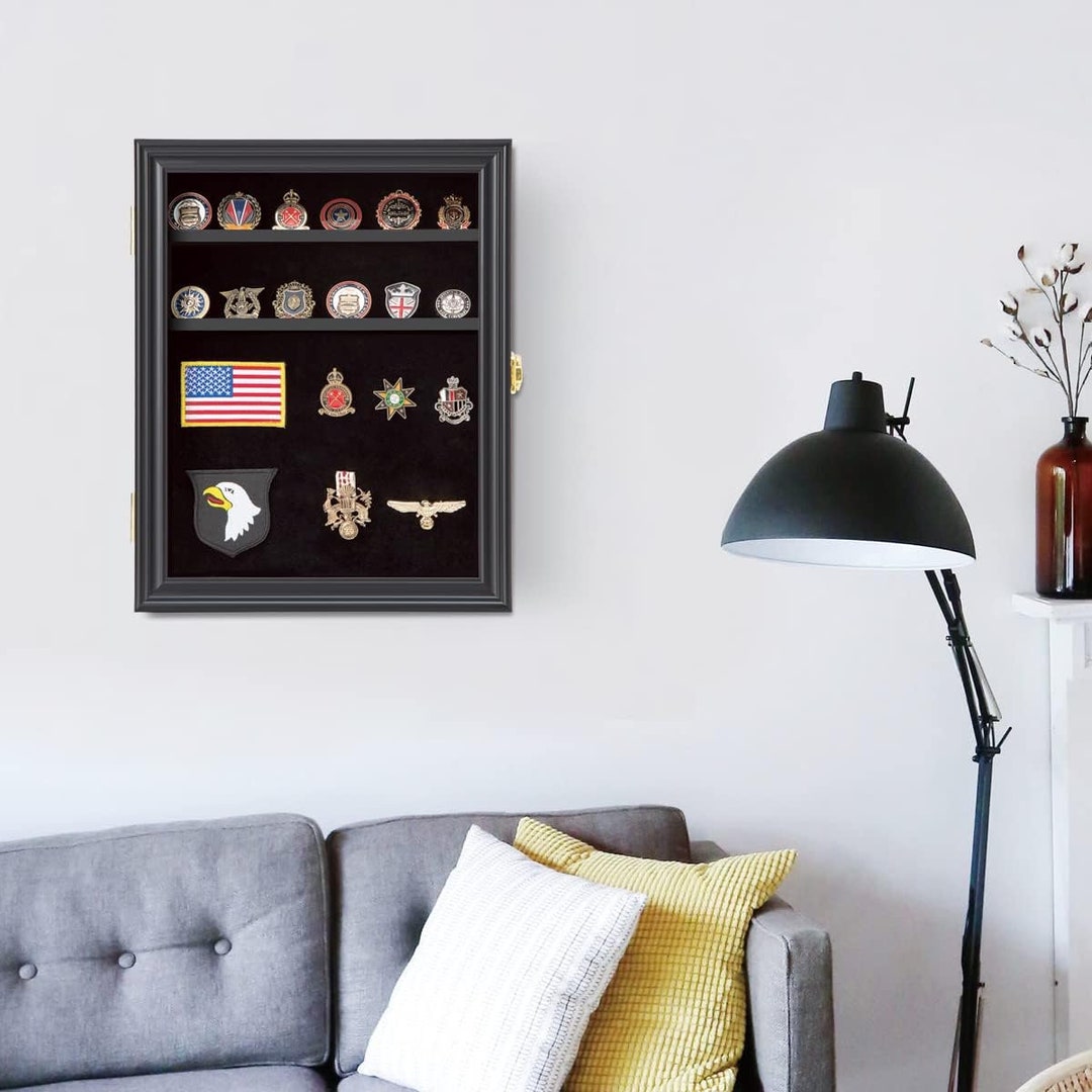 Wooden Military Challenge Coin Display Shadow Box Medal - Etsy