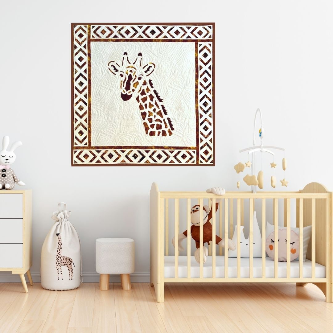 PAPER Giraffe Quilt Pattern Large Wall Hanging Physical - Etsy