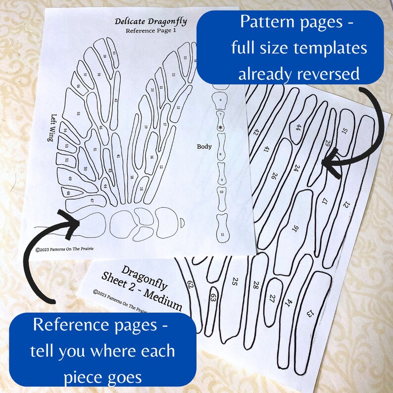 PDF Dragonfly Quilt Pattern | 48 X 48" | Easy Quilt Pattern | Beginner Friendly | Fusible ...