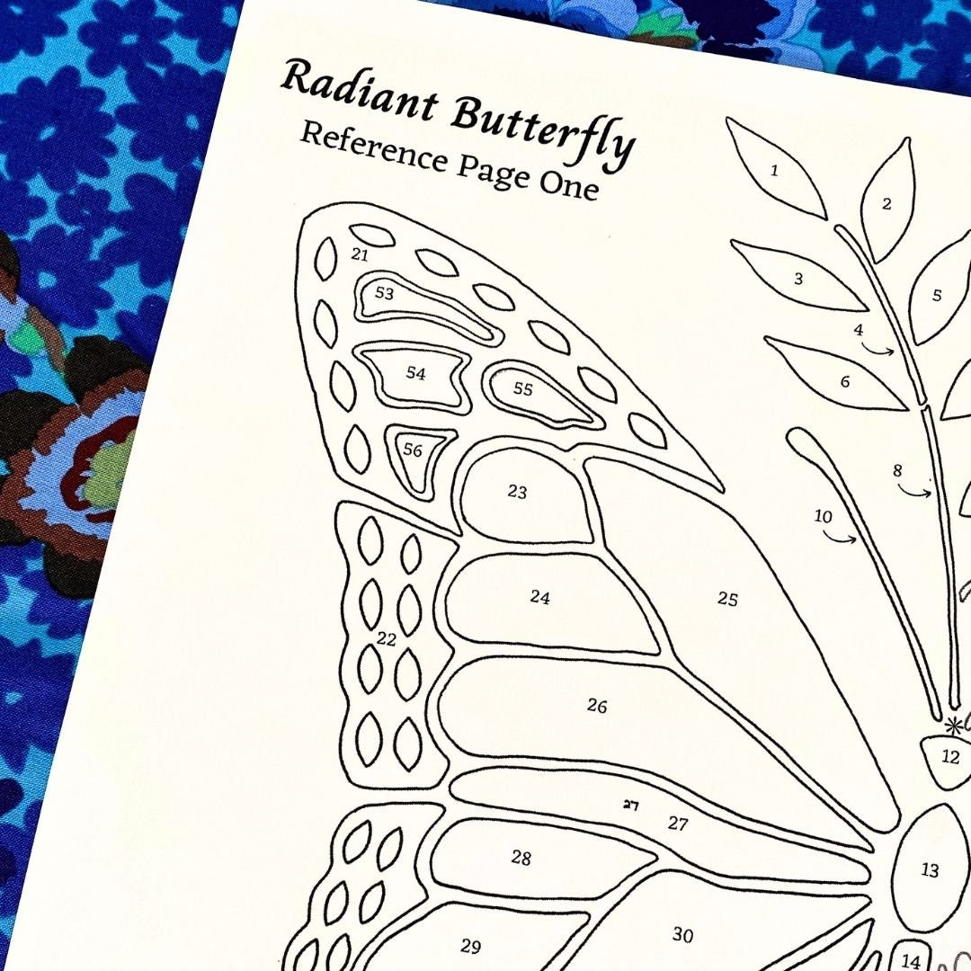 PDF Radiant Butterfly Quilt Pattern 48 X 48 Quilt Wall Art Fusible Raw ...