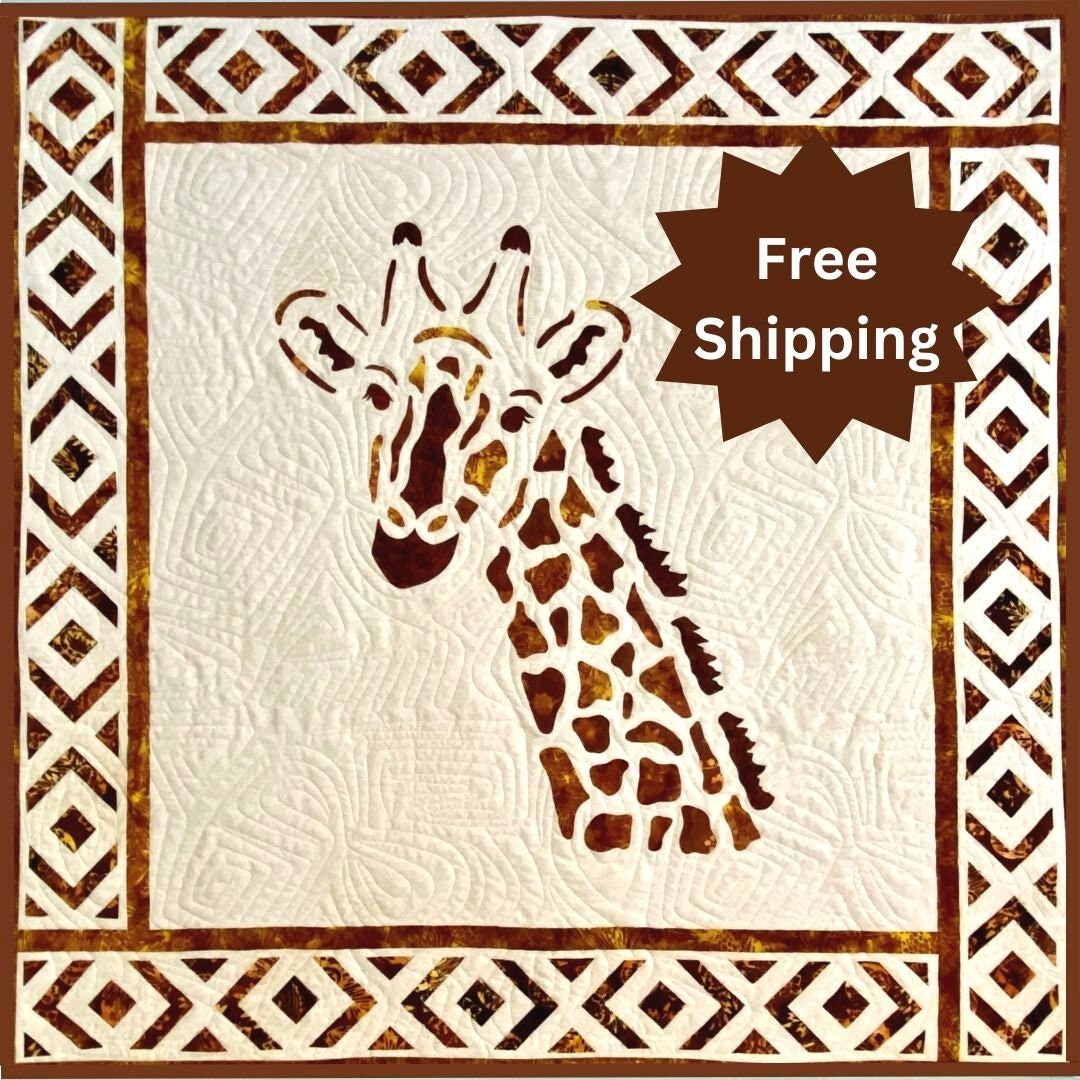 PAPER Giraffe Quilt Pattern Large Wall Hanging Physical - Etsy