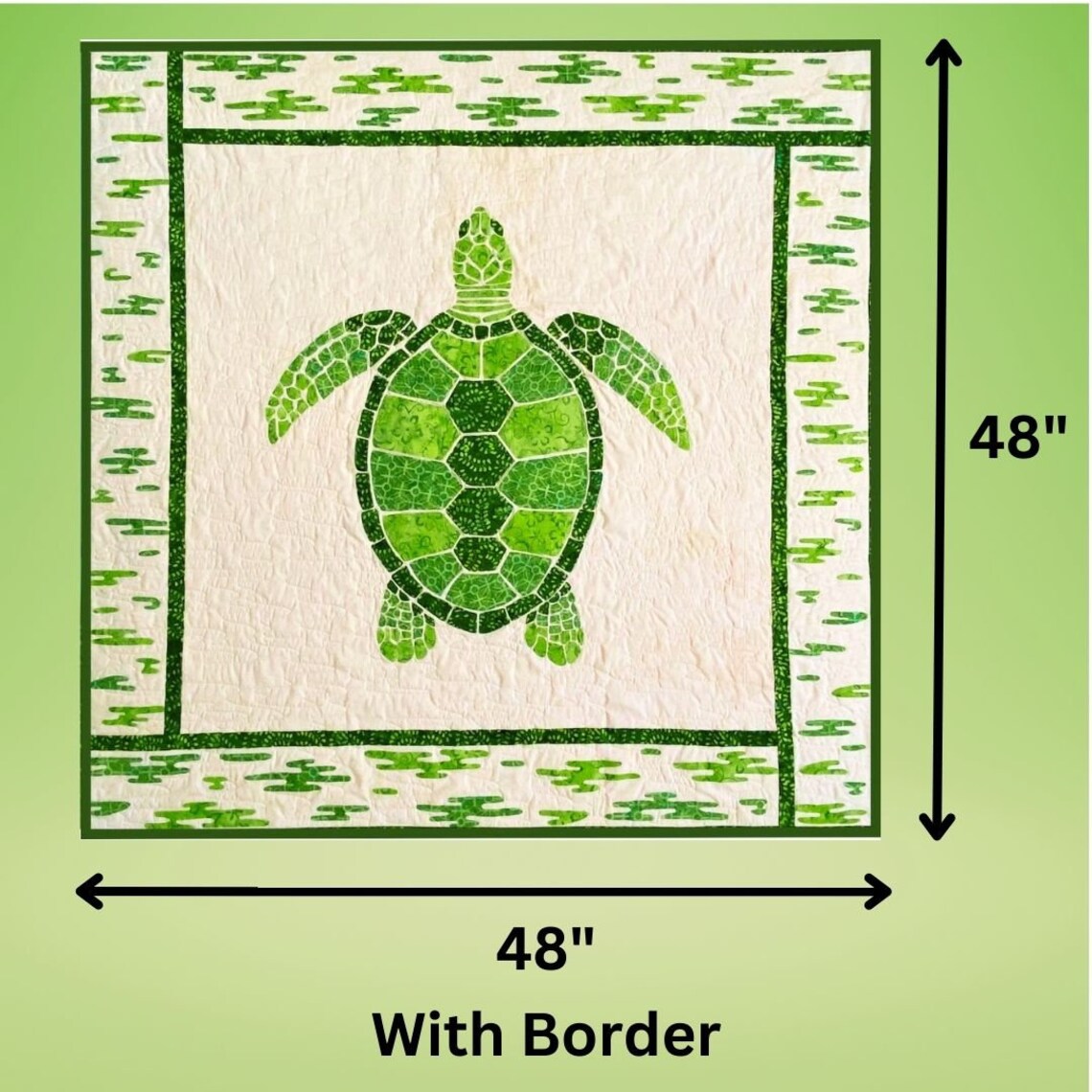 PDF Sea Turtle Quilt Pattern Easy Quilt Pattern Beginner Friendly ...