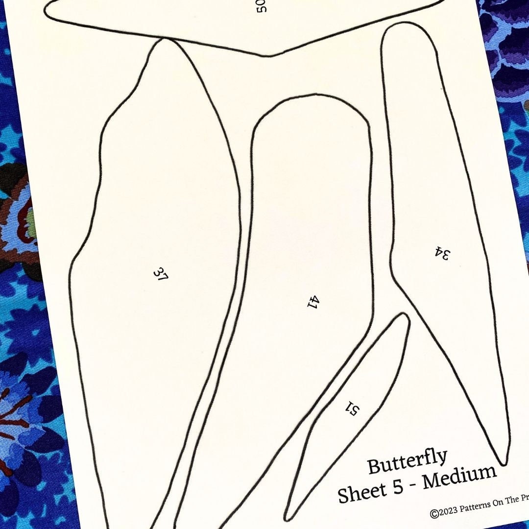 PDF Radiant Butterfly Quilt Pattern 48 X 48 Quilt Wall Art Fusible Raw ...