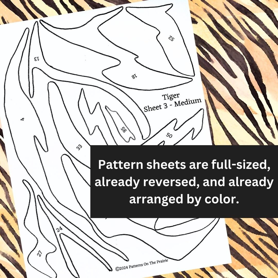 PDF Tibetan Tiger Quilt Pattern | 48 X 48”| Baby Quilt | Gender Neutral | Fusible Appliqué ...