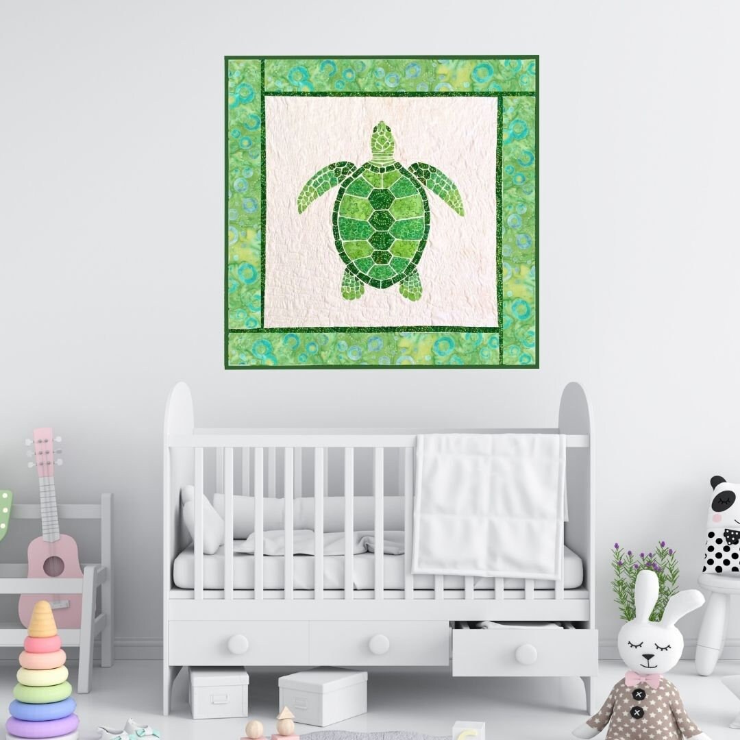 Sea Turtle Quilt Pattern: Fusible Appliqué Beginner Project (PDF Pattern) - Etsy